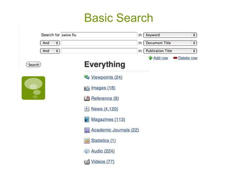 advanced search and boolean connectors ppt