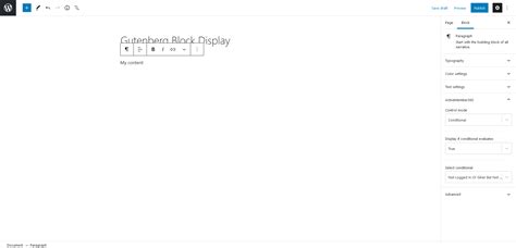 Block Editor Block Display Examples Activemember360