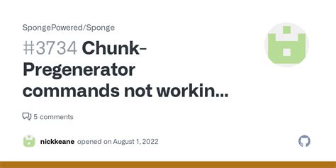 Chunk Pregenerator Commands Not Working With Spongeforge · Issue 3734