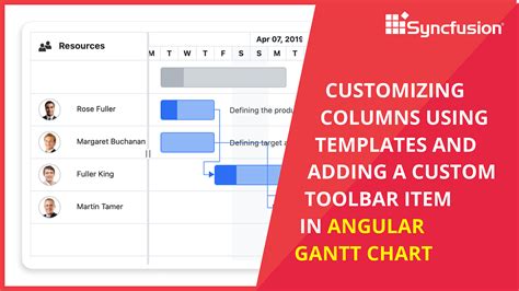 Customizing Columns Using Templates In Angular Gantt Chart Arun Raj Medium