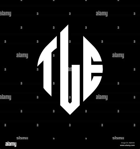 Tle Circle Letter Logo Design With Circle And Ellipse Shape Tle