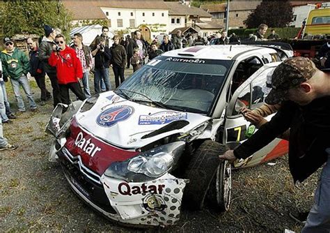 WRC Rallye D Alsace Accident De Nasser Al Attiyah Et Petter Solberg
