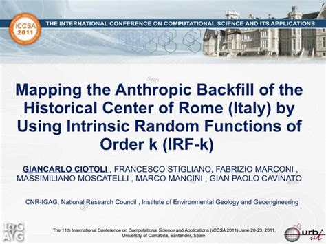 Mapping The Anthropic Backfill Of The Historical Center Of Rome Italy