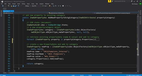 Navisworks API Adding Property To Existing Category TwentyTwo