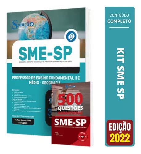 Kit Apostila Sme Sp Professor De Geografia Testes Parcelamento