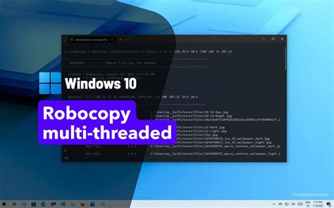 How To Use Robocopy Multi Threaded Feature To Speed Up File Copy On Windows 10 Pureinfotech