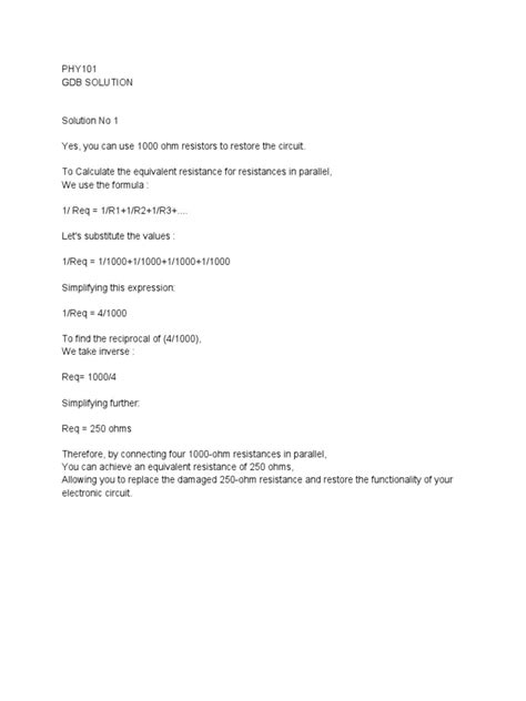 Phy101 Gbd Solution1 By Pin2 Pdf