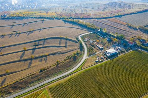 Premium Photo Aerial View Of Agricultural Fields