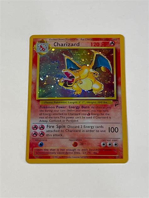 At Auction 2000 Pokemon Charizard Base Set 2 Holo 4 130 Card