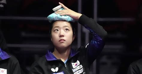 [mhn포토] 신유빈 티브이 속 내 모습