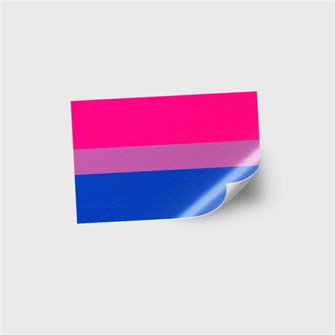 Bisexual Pride Sticker Rainbow Republic Nz
