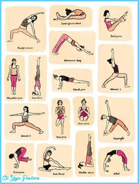 Yoga Poses Printable Chart Printable World Holiday Images And Photos Finder