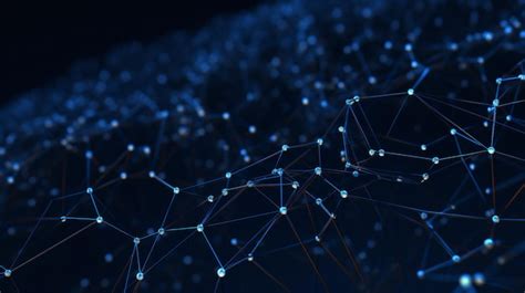 Premium Photo Abstract Blue Networking Connection