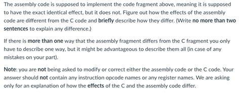 Solved Consider The C Code Fragment Below And The Assembly Chegg