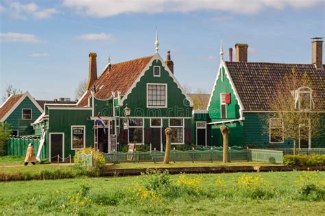 Wooden Houses At Zaanse Schans In The Netherlands Editorial Photography