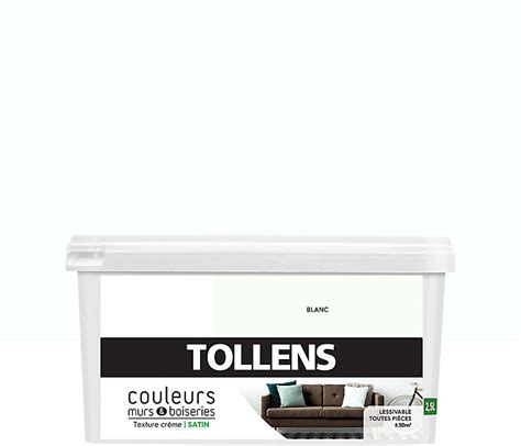 Peinture Murs Et Boiseries Tollens Blanc Satin 25l Castorama