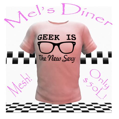 Second Life Marketplace Mels Diner Sexy Geek Tee