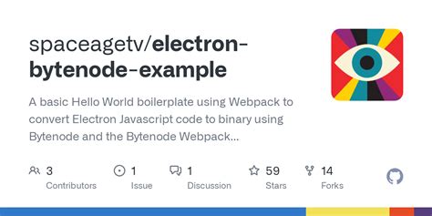 Github Spaceagetv Electron Bytenode Example A Basic Hello World