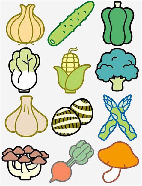 超全彩色简笔画蔬菜食物图案png免抠素材 新图网 https ixintu 超全 彩色风格 简笔画 蔬菜 食物 装饰图案 简笔画食物