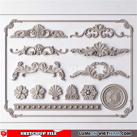 230621 Cornice Moulding Sketchup 3d Models