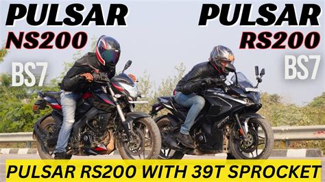 Pulsar Rs200 Bs7 With 39t Sprocket Vs Pulsar Ns200 Bs7 Drag Race