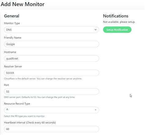 setting up uptime kuma self hosted monitoring tool