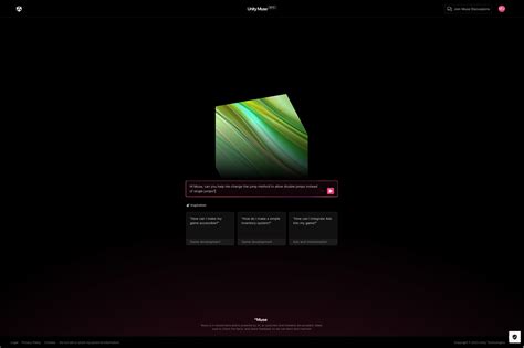 Unity Muse 内测功能前瞻！能生成原型、创建纹理、写代码、改bug的开发 技术专栏 Unity官方开发者社区
