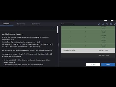 Anti Palindrome Queries Solution 2 Cpp Solution Starters 152