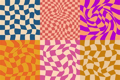 6 Pattern Psychedelic Checkerboard Graphic By Smirnova 26051994 · Creative Fabrica