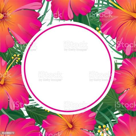열 대 디자인 서식 파일 복사 공간 텍스트자연 꽃 잎 배경에서 원활한 패턴 개화기에 대한 스톡 벡터 아트 및 기타 이미지 개화기 꽃 나무 꽃 식물 Istock