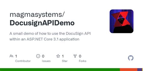 Github Magmasystems Docusignapidemo A Small Demo Of How To Use The