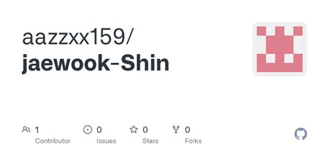 Github Aazzxx159jaewook Shin