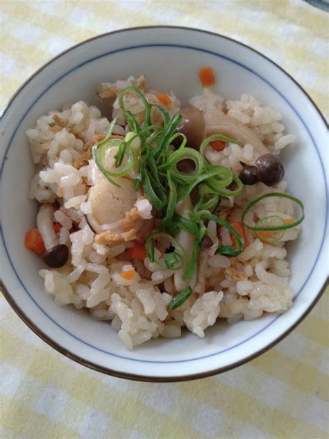 ホタテの炊き込みご飯 By うぐいす♪ 【クックパッド】 簡単おいしいみんなのレシピが395万品