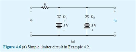 4 6 Select The Resistor Value R In Fig 4 6 A So That The Maximum Diode Current Is 50 MA For VI
