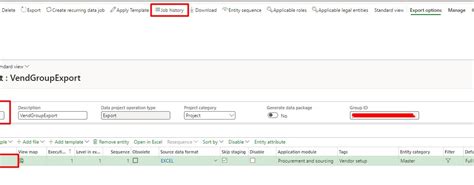 dynamics world d365 fo export package using rest api