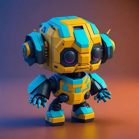 Premium Ai Image Small Robot Generative Ai