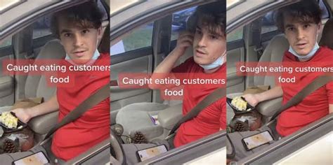 Woman Catches Uber Eats Driver Eating Her Food After Going Out To Look For Her Missing Order
