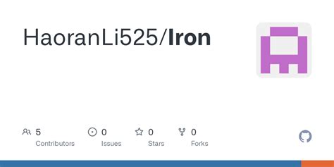 GitHub HaoranLi Iron