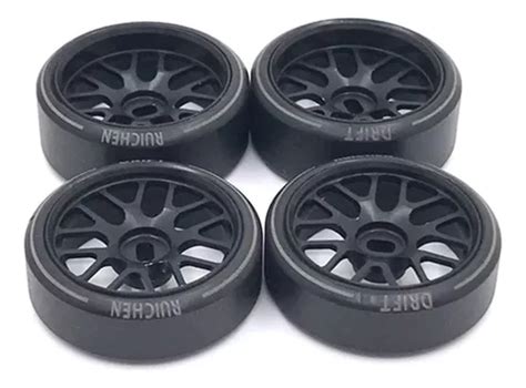 Neumáticos Drift De Plástico Duro Con Llantas De Metal 4 Un Meses