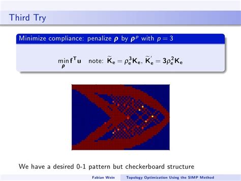 topology optimization using the simp method