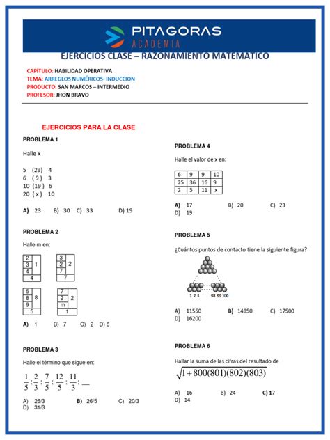 Si1 Rm Ej08 Arreglos Numericos Induccion Pdf
