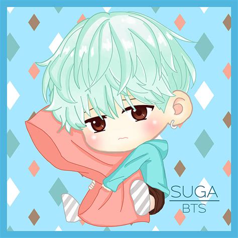 Artstation Bts Cute Chibi Suga
