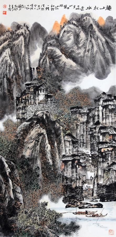 钟纪明先生画作赏析——秋山秋水 知乎