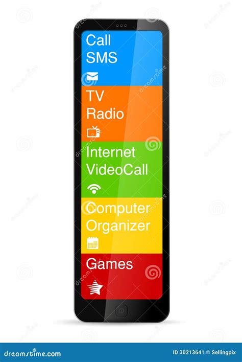Futuristic Mobile Phone Concept Stock Vector Illustration Of
