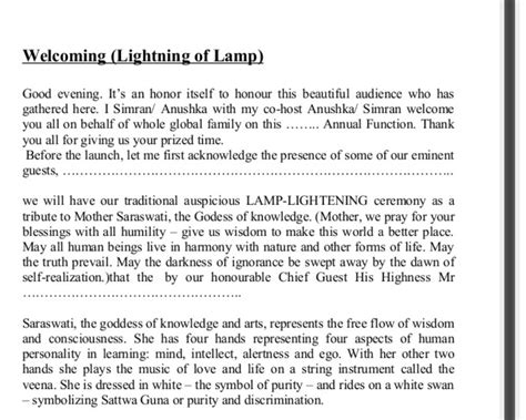 Anchoring Script For School Assembly