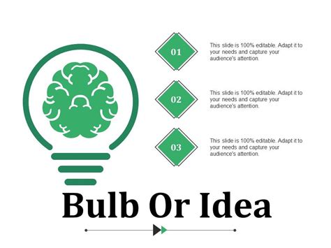 bulb or idea ppt powerpoint presentation slides gridlines