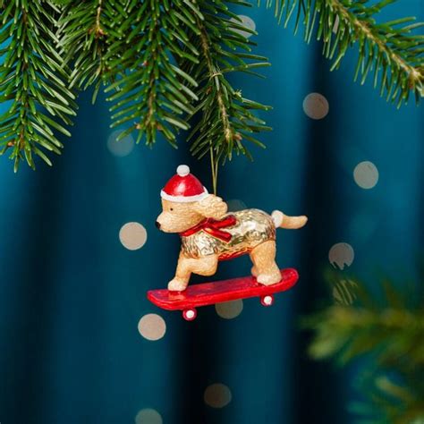 Cockapoo Op Skateboard Kerstbal Sass And Belle Bol