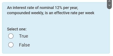 Solved An Interest Rate Of Nominal 12 ﻿per Year Compounded