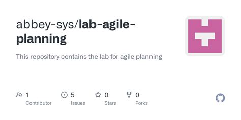 Github Abbey Sys Lab Agile Planning This Repository Contains The Lab For Agile Planning