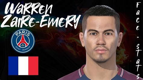 COMO CREAR A WARREN ZAÏRE EMERY EN PES 2018 HOW TO CREATE FACE Y